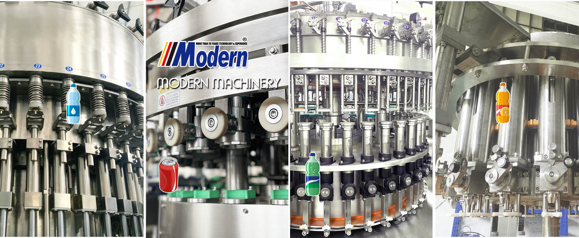 Beverage Filling & Bottling & Canning Machine Supplier | MODERN MACHINERY
